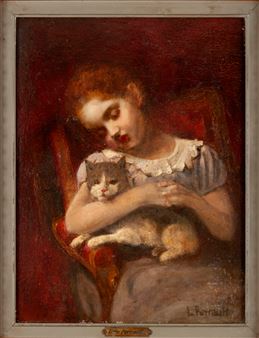 Léon Jean Bazile Perrault | LE GOÛTER (1880) | MutualArt