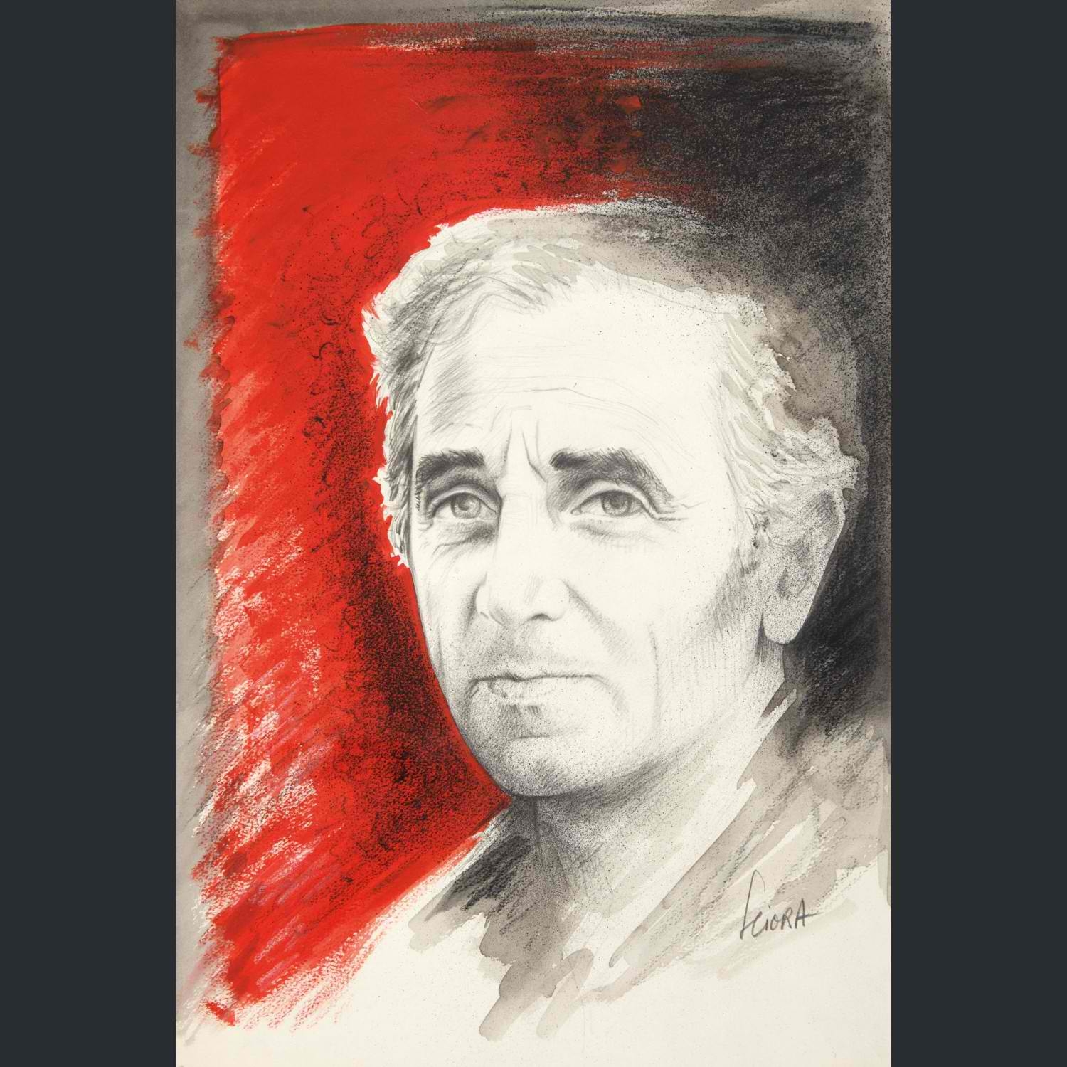Daniel Sciora | Portrait de Charles Aznavour | MutualArt