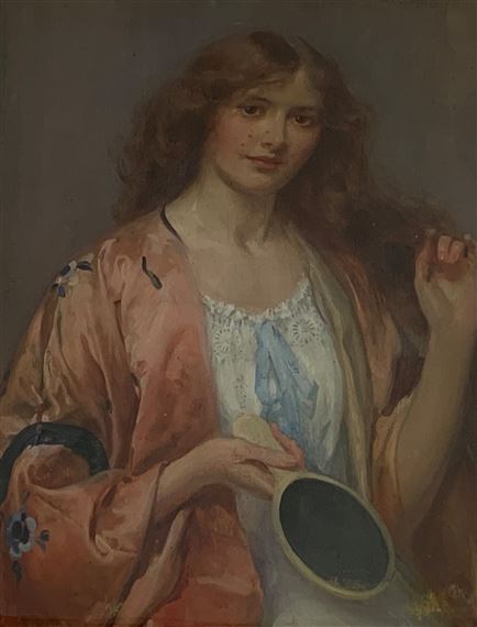 Walter Ernest Webster | Portrait of a Lady with Mirror | MutualArt