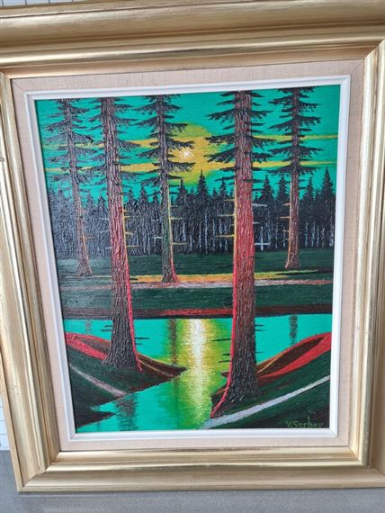 Vilhelm Christian Serber | Composition with trees | MutualArt