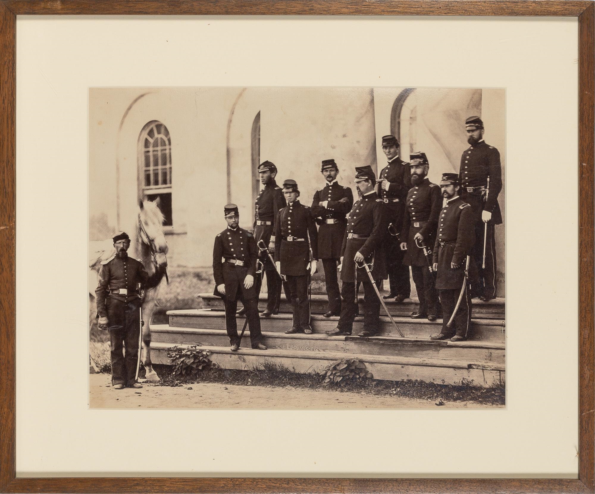 Mathew B. Brady | General Irvin McDowell and Staff, Arlington House ...