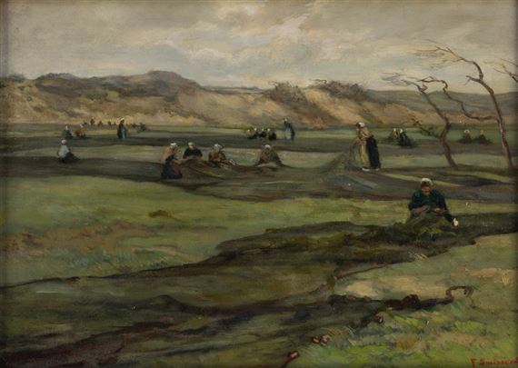 Frans Smissaert | Nettenboetsters in de duinen | MutualArt