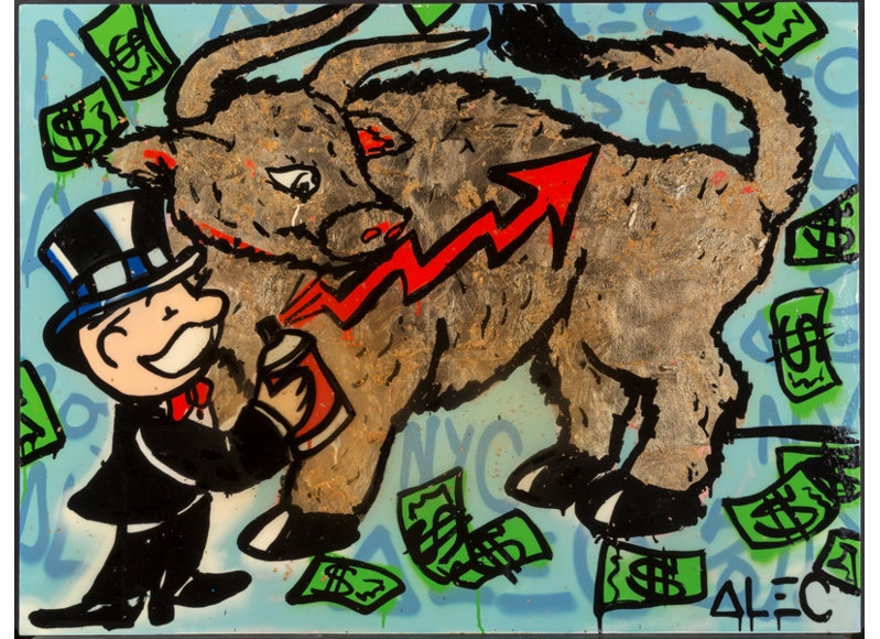 Alec Monopoly | Gold Bull (Circa 2015) | MutualArt