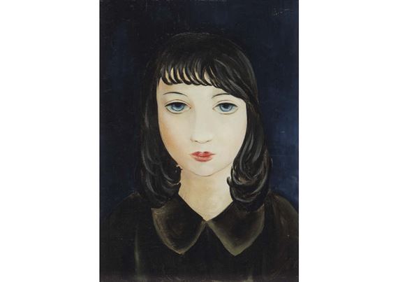 Moïse Kisling | JEUNE FEMME BLONDE AU FICHU ROSE (1935) | MutualArt