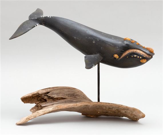 Frank J. Adamo | FRANK ADAMO CARVING OF A RIGHT WHALE | MutualArt