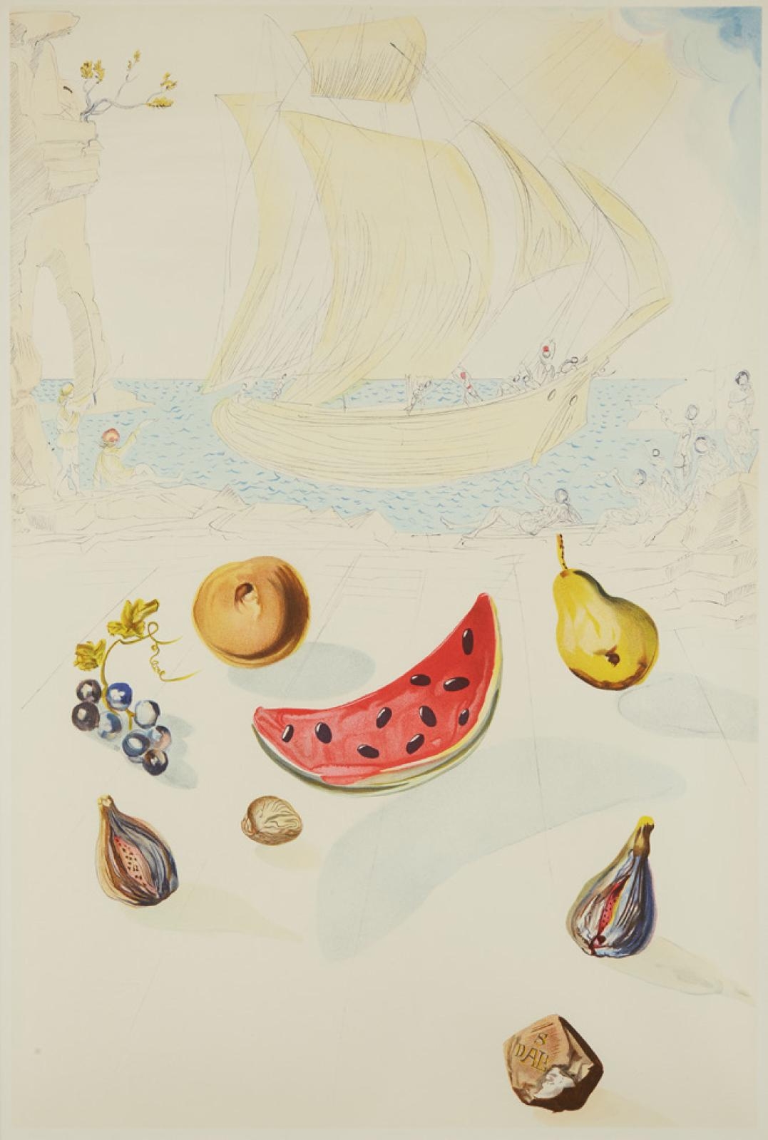 Salvador Dalí | Suite of 6 interpretive lithographs and color prints on ...
