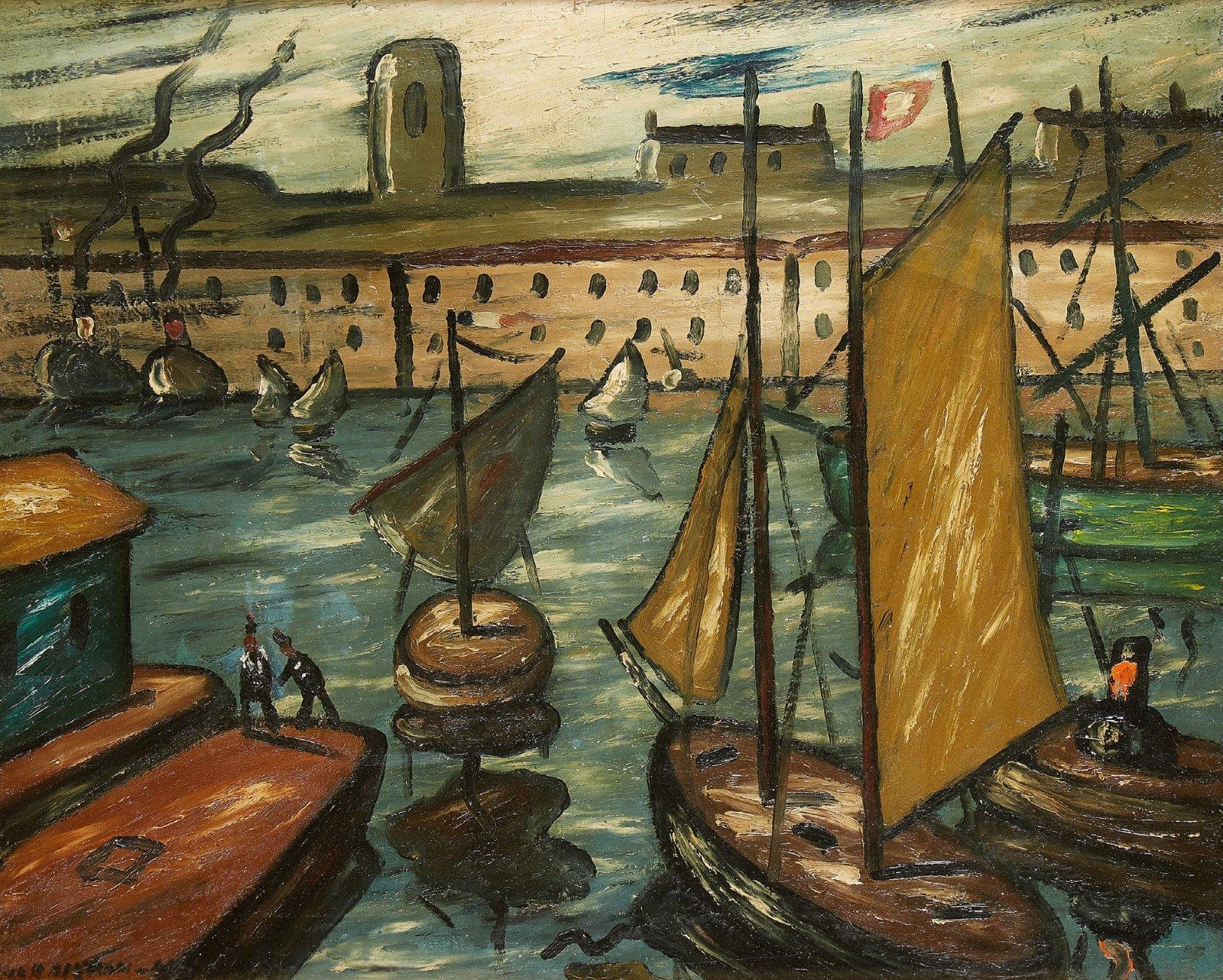Louis Mathieu Verdilhan | View of the port of Marseille | MutualArt