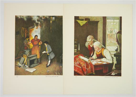 Norman Rockwell | Poor Richard's Almanac (1973) | MutualArt