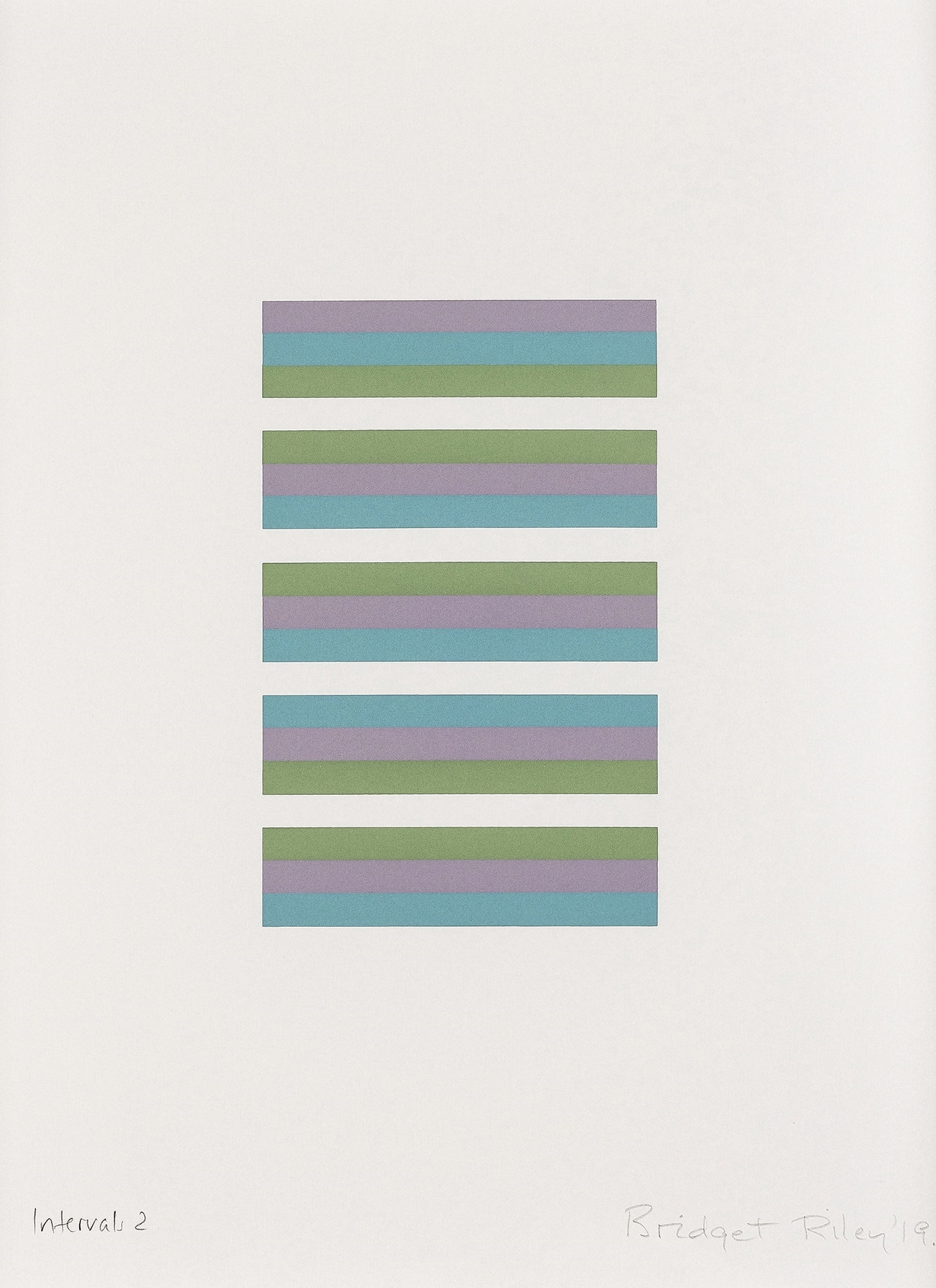 Bridget Riley | Intervals 2 (2019) | MutualArt