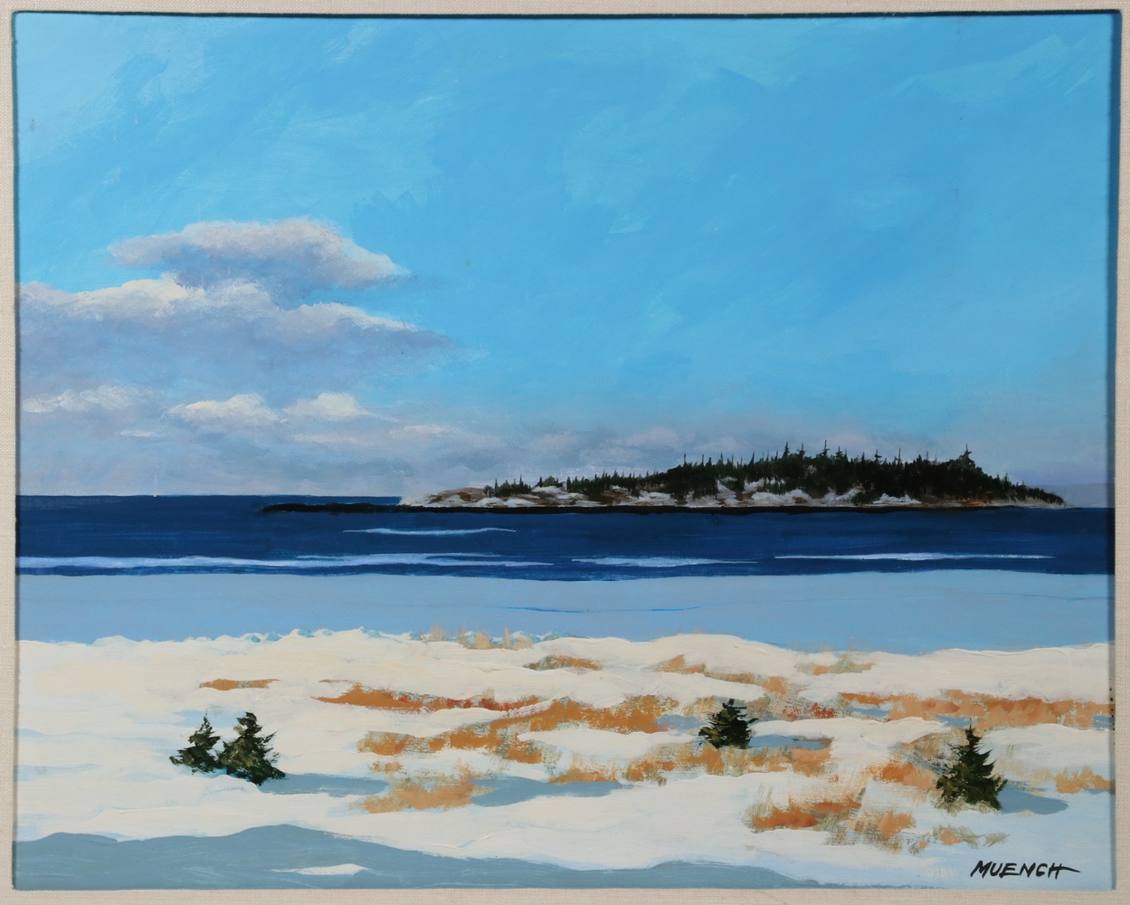 John Muench | Maine Island in Winter | MutualArt