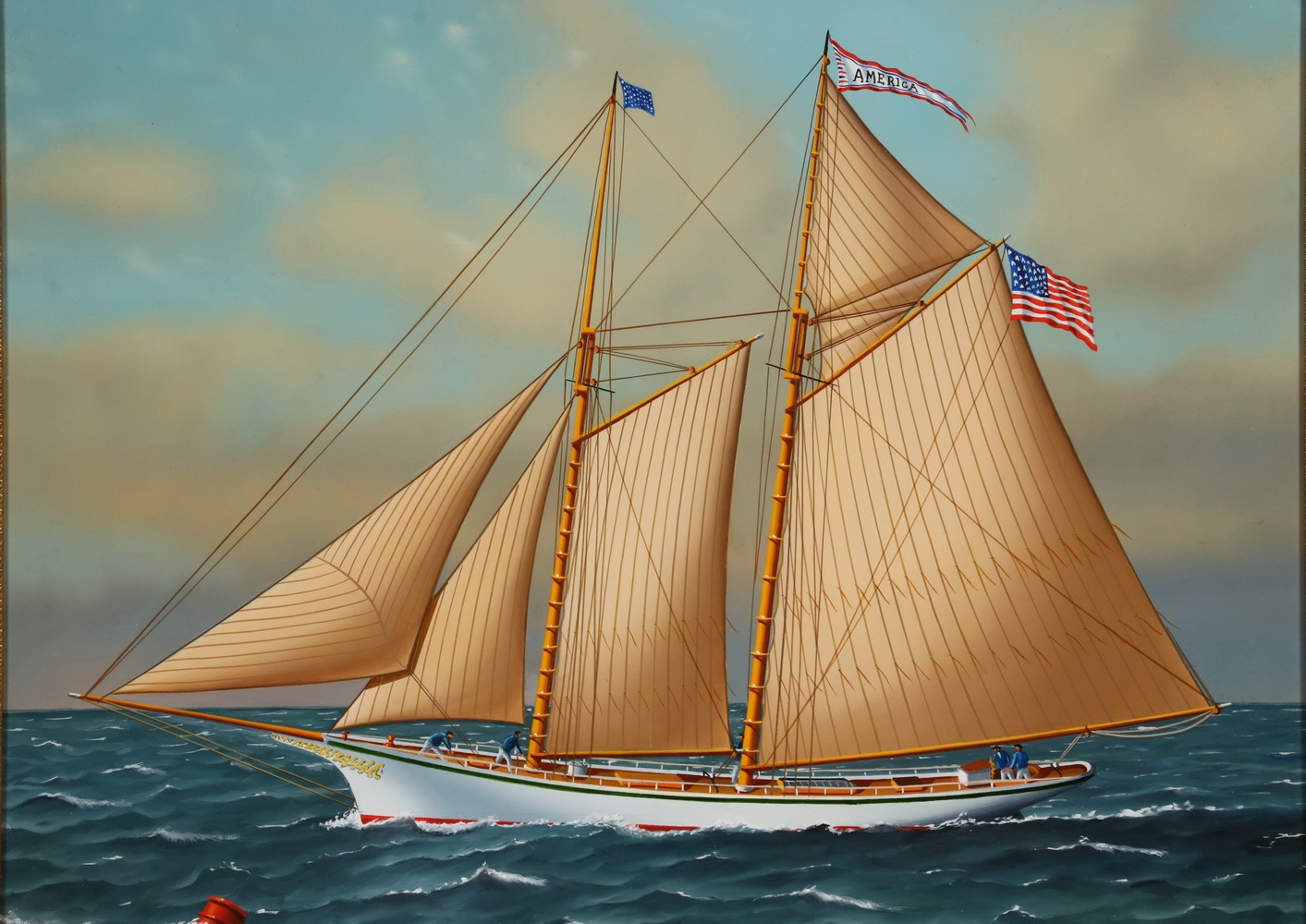 Jerome Howes | Portrait of Schooner America | MutualArt