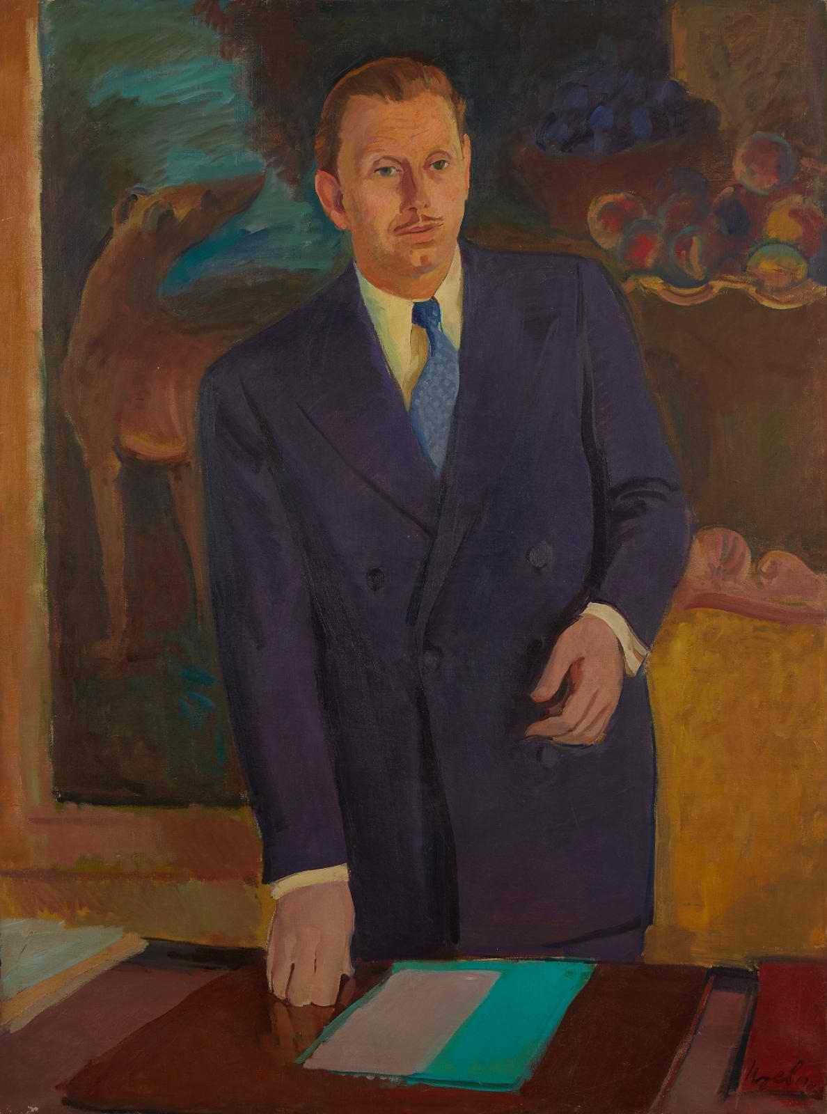 Milivoj Uzelac | Portrait d'homme (1930) | MutualArt