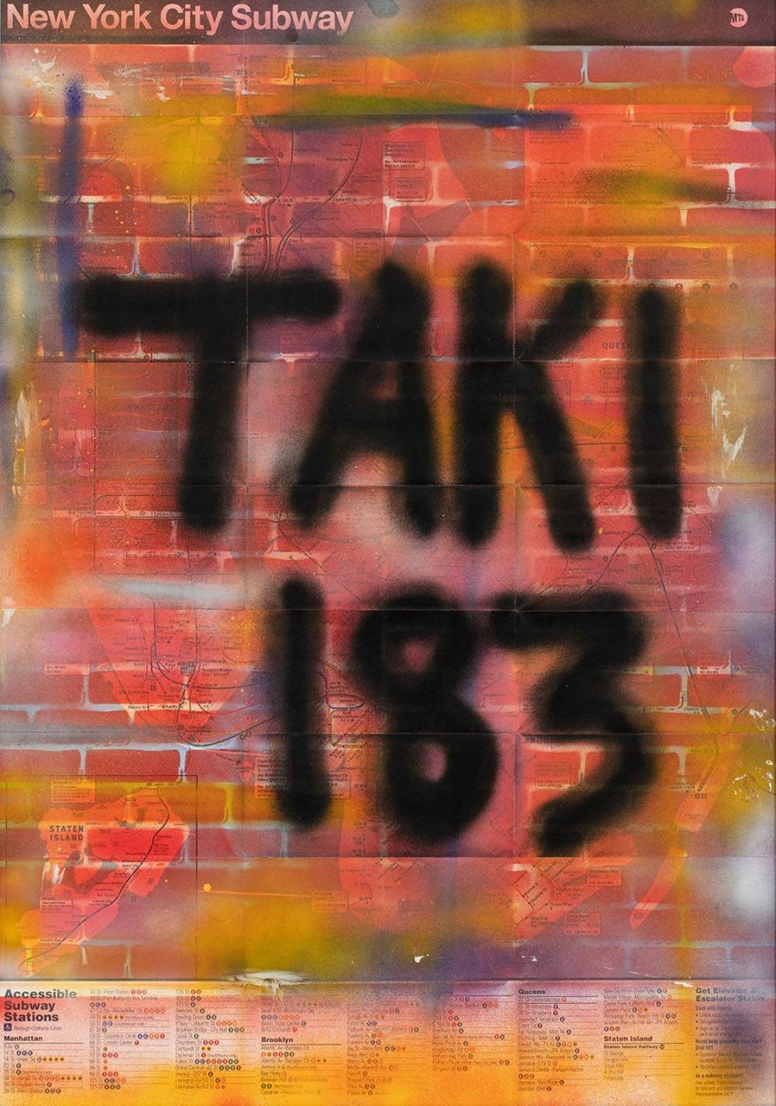 TAKI 183 | New York City Subway Map | MutualArt