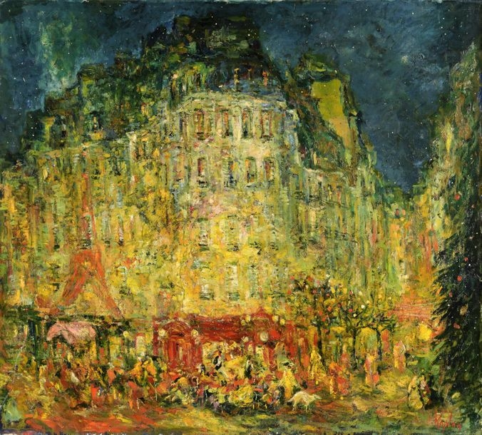 Mark Kaplan | Lively place at night | MutualArt