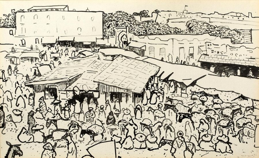 Simple Indian Village Drawing