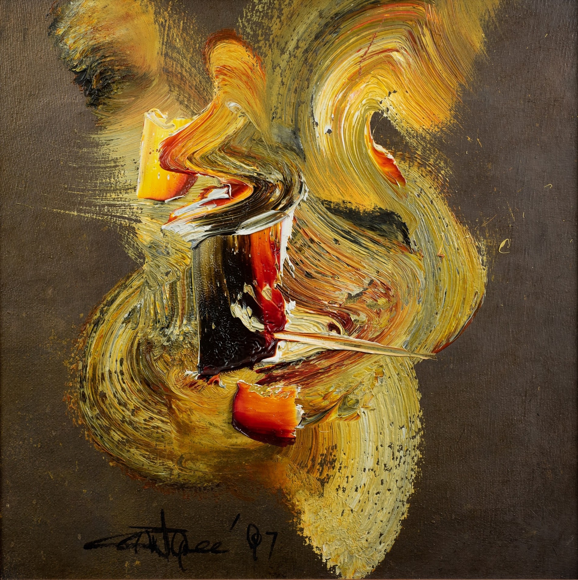 Ismail Gulgée | Ismail Gulgee Abstract Expressionist Painting | MutualArt