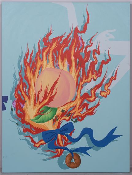 Aya Uekawa | Painting Flaming Peach | MutualArt