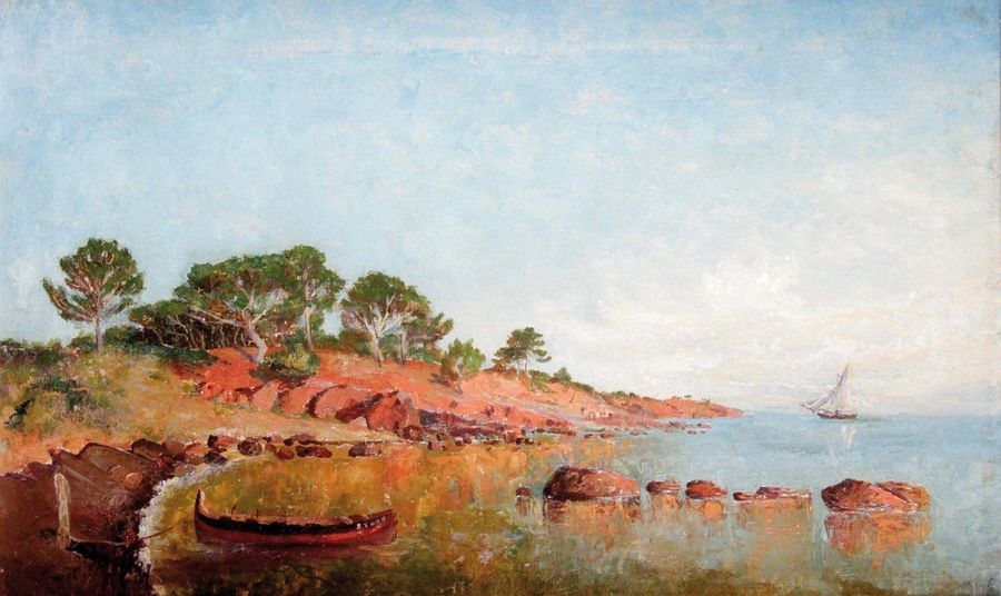 Louis Gaidan | Les roches rouges | MutualArt