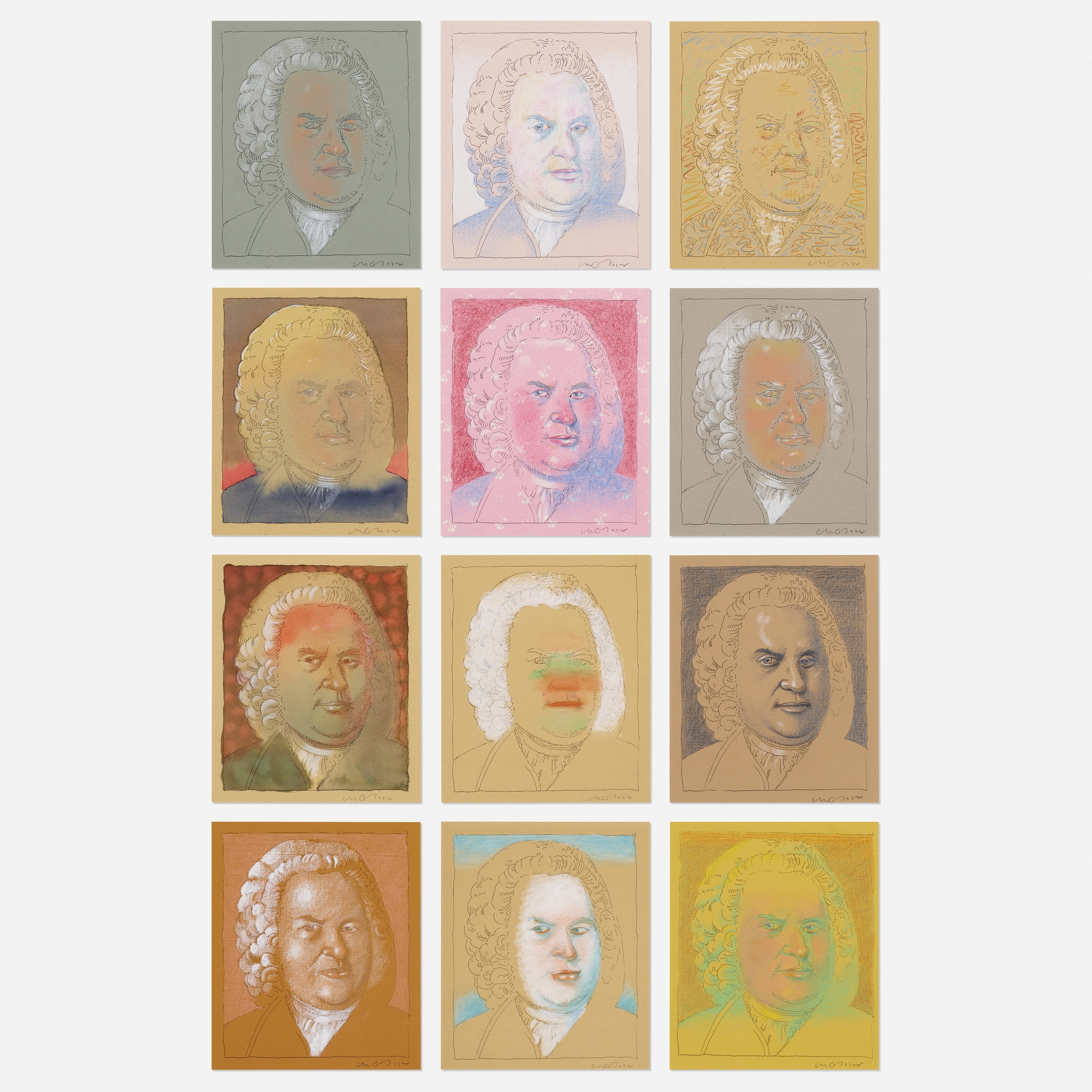 Milton Glaser | Bach Variations (twelve works), original art for ...