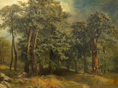 Alexandre Calame | Landscape with trees | MutualArt