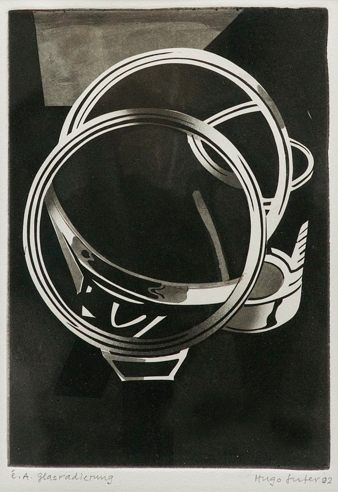 Hugo Suter | Glasradierung (1992) | MutualArt