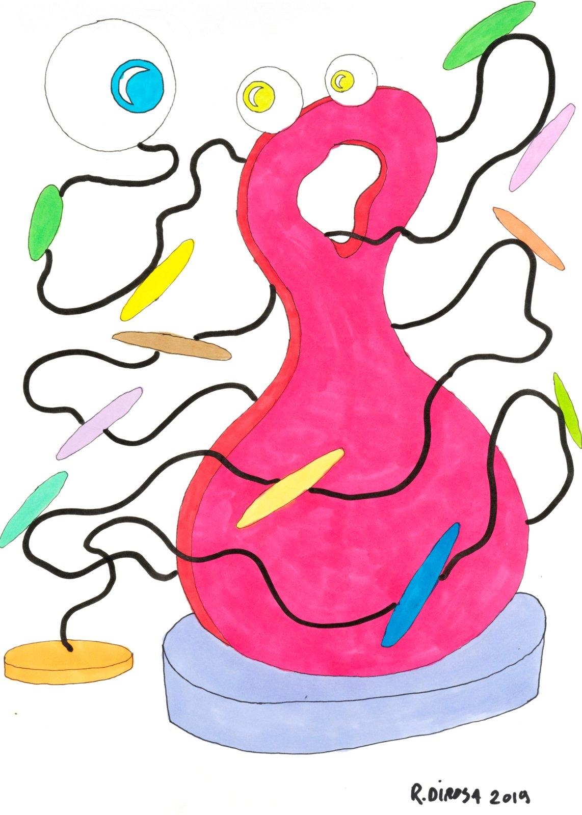 Richard di Rosa | FORMEL ROUGE ET SIMPLON CYMBALE COLORE (2019) | MutualArt