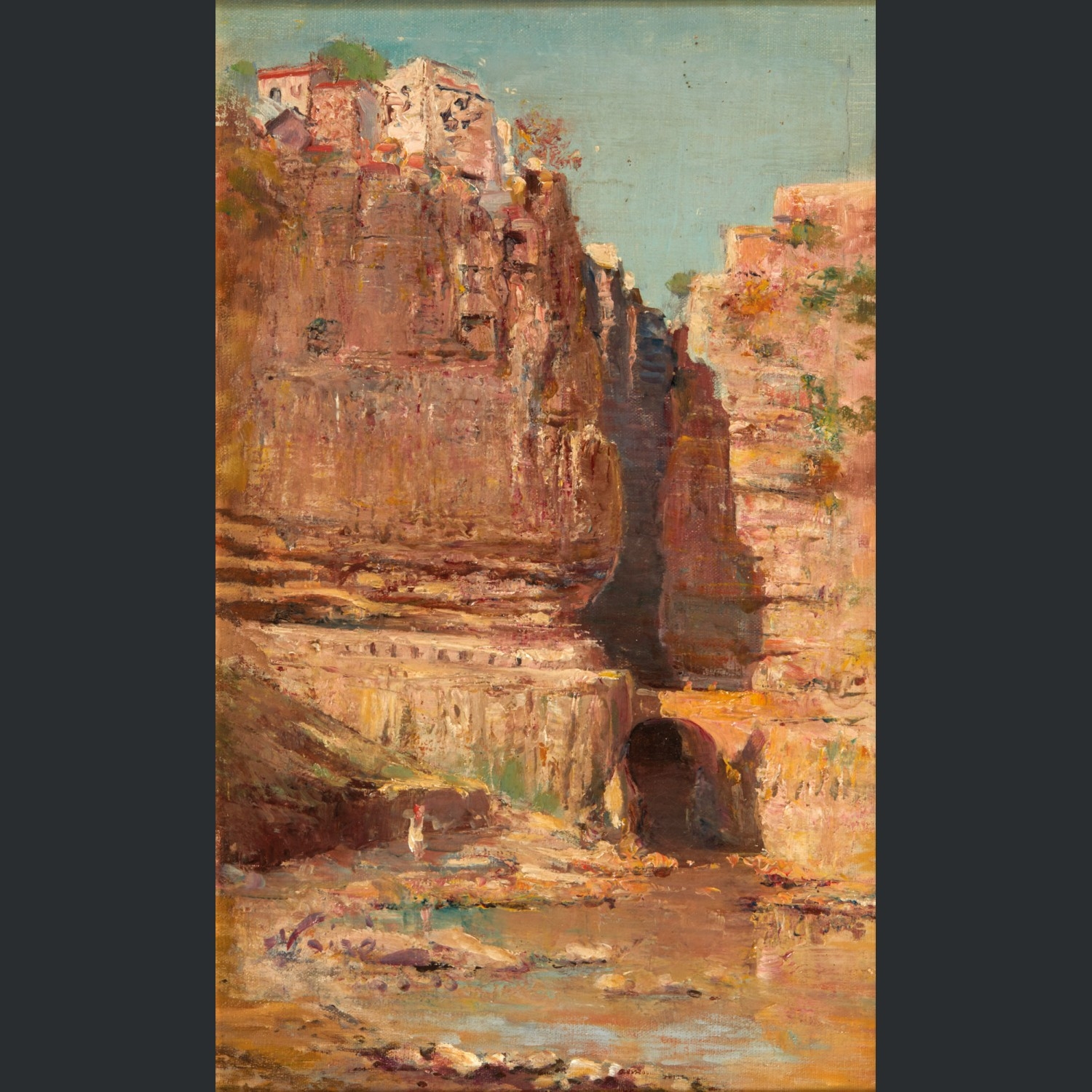 Maxime Noire | Gorge au pied d'un village | MutualArt