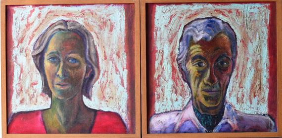 Isabelle Borg | Portraits of Carlo & Rita Pergolani (1989) | MutualArt