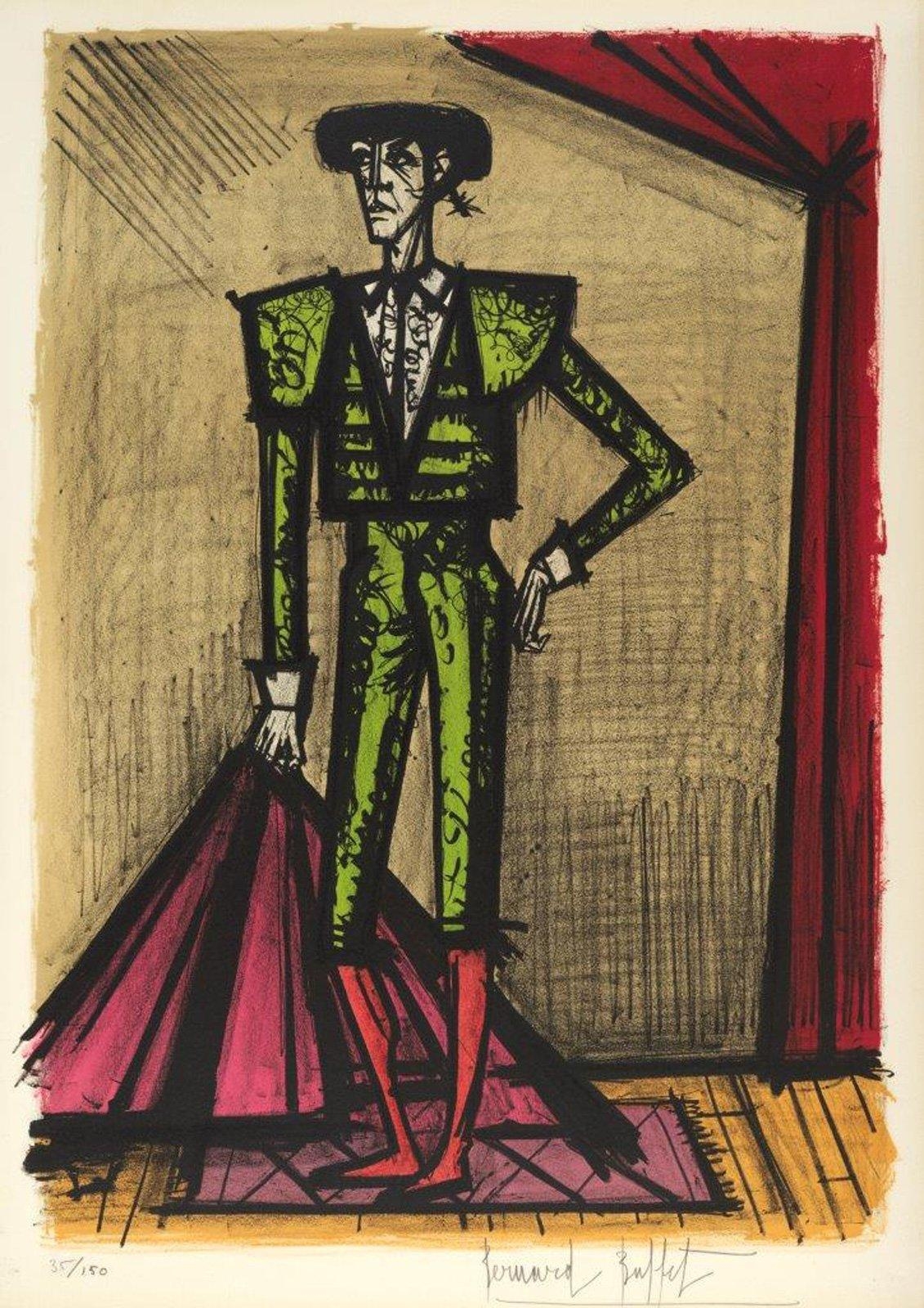 Bernard Buffet | THE BULLFIGHTER (1966) | MutualArt
