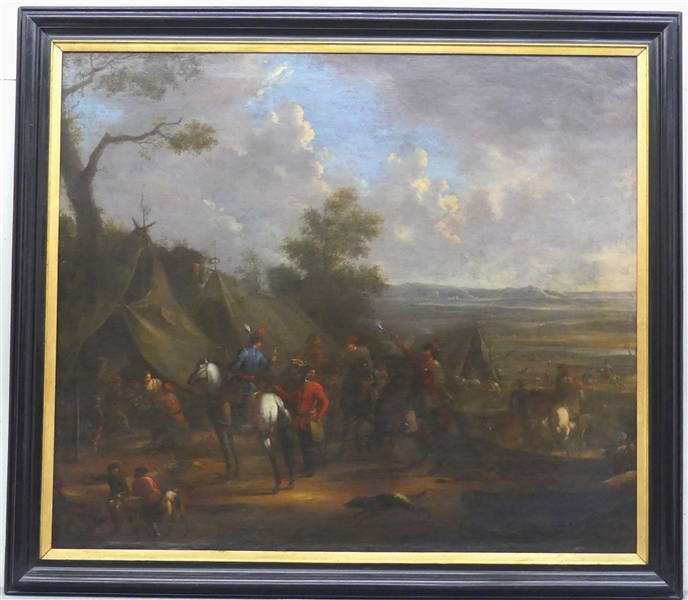 Georg Philipp Rugendas I | Two Works: Feldlager mit Zahlreichen ...