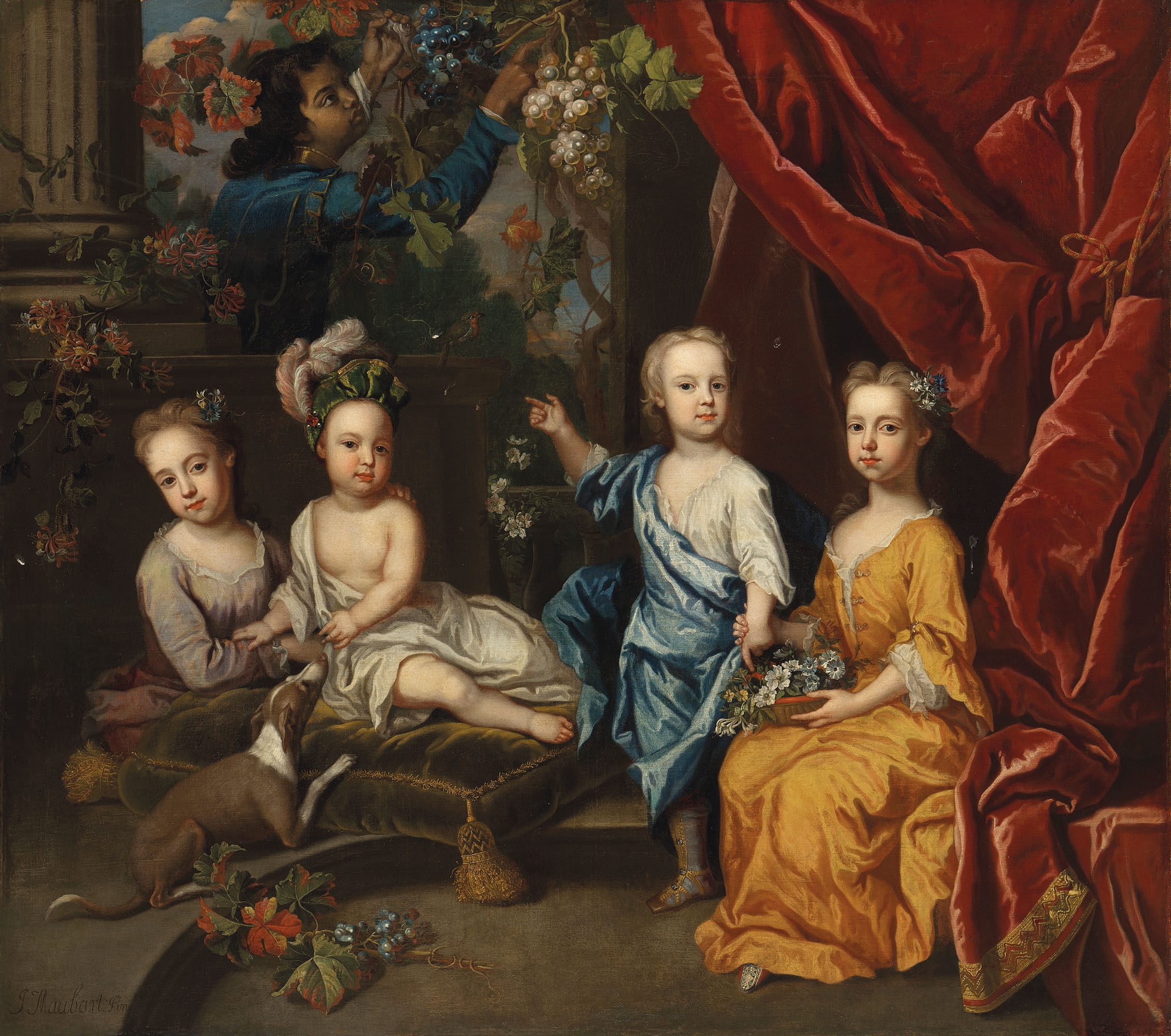James Maubert | Group portrait of Frances (b. 1708), Catherine (b.1709 ...