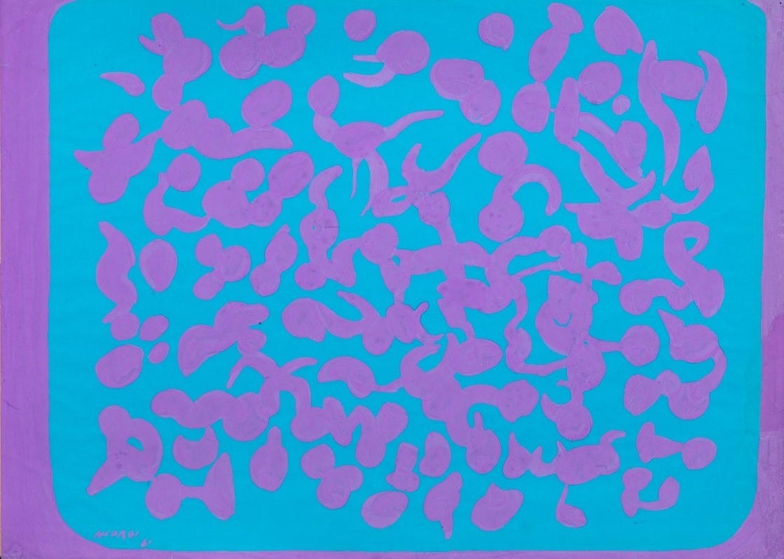 Carla Accardi | Purple and blue (1961) | MutualArt