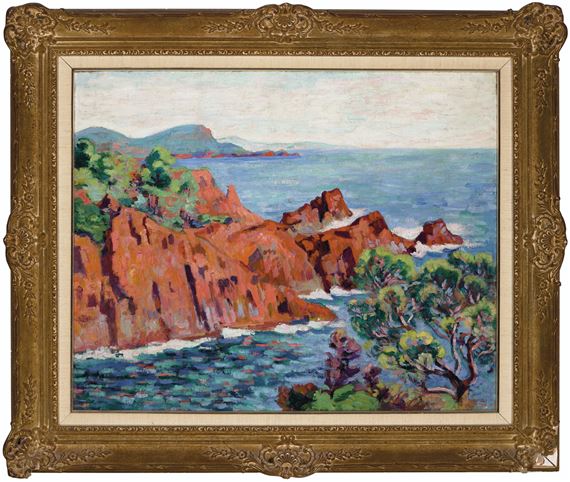 Armand Guillaumin | Les roches rouges à Agay (Circa 1912) | MutualArt