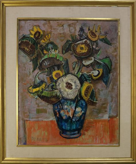 David Peretz | ) Sunflowers (Circa 1955) | MutualArt