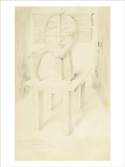 Victor Brauner | Surrealist composition (1944) | MutualArt