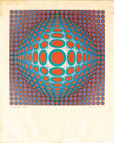 Victor Vasarely | Vega 222 (1970) | MutualArt