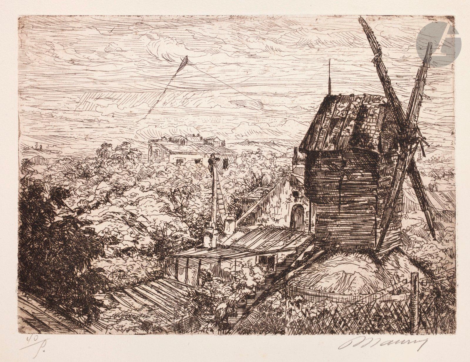 Charles Maurin | Vues de Montmartre (1890 - 1892) | MutualArt