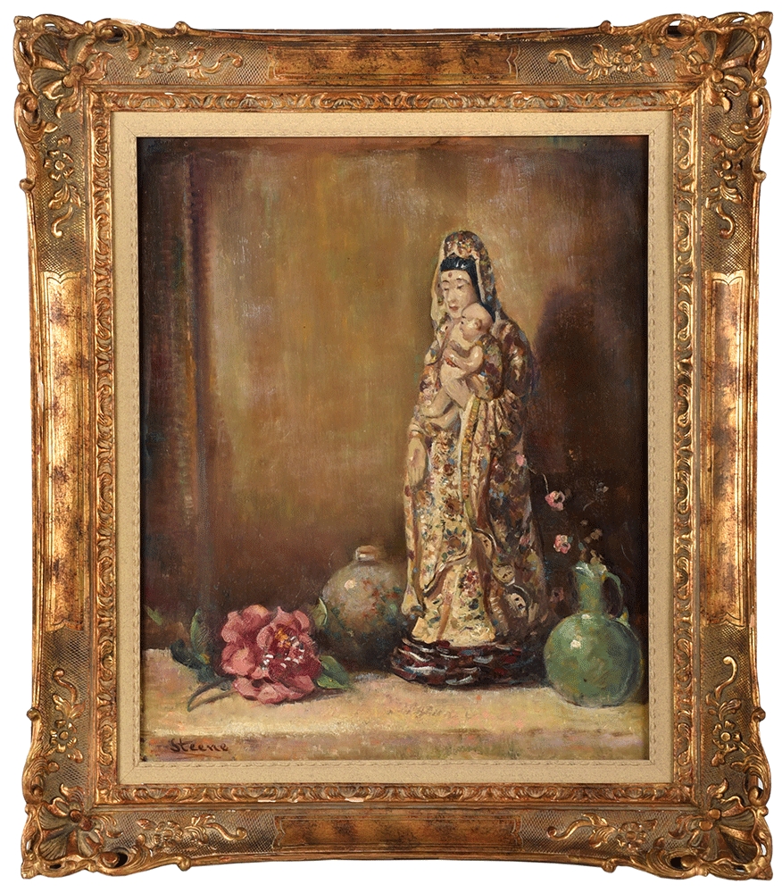 William Steene | Still Life with a Guanyin Figure | MutualArt