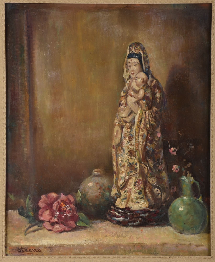 William Steene | Still Life with a Guanyin Figure | MutualArt