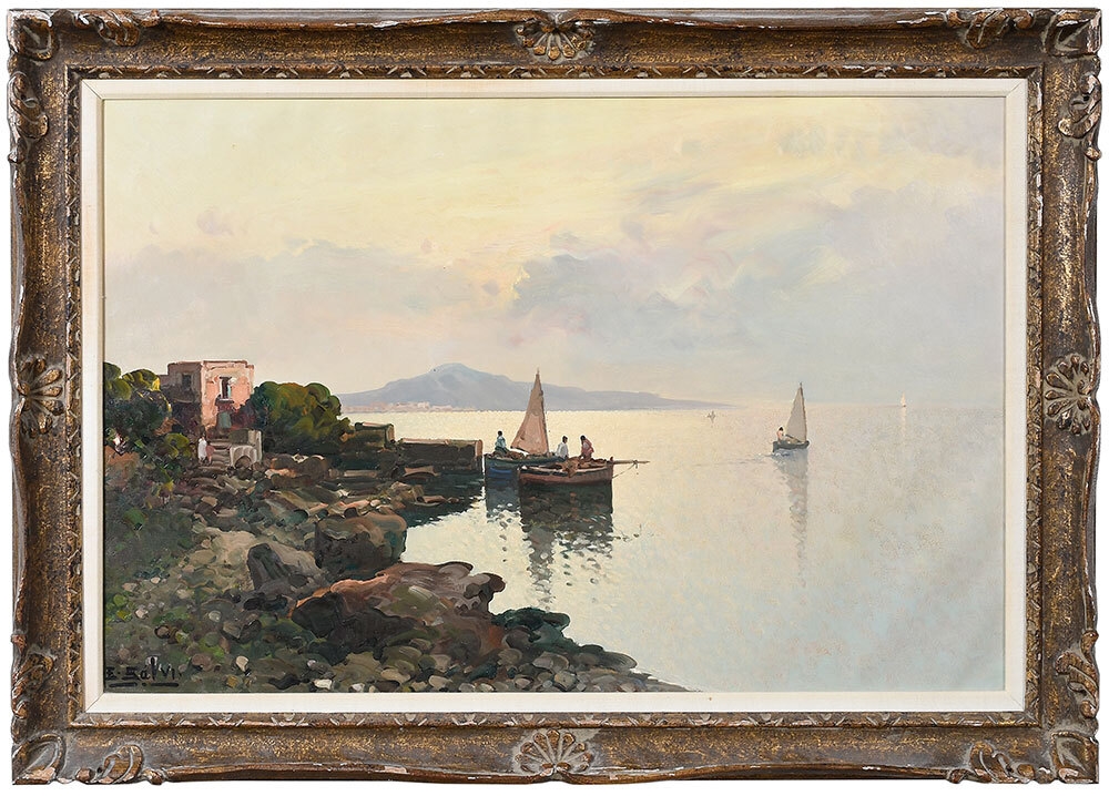 Ensel Salvi | View of Naples | MutualArt