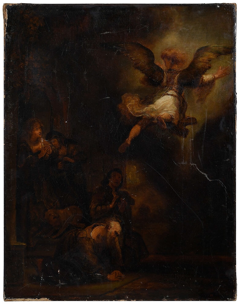 Italian School, 17th Century | Archangel Gabriel Appearing to Zacharias ...