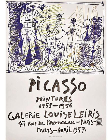 Pablo Picasso | Picasso Peintures 1955 1956 Galerie Louise Leiris (1957 ...