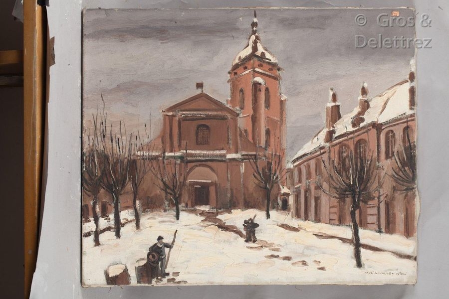 Paul-Louis Lavalley | The Place Sainte Bénigne in Pontarlier (1933 ...