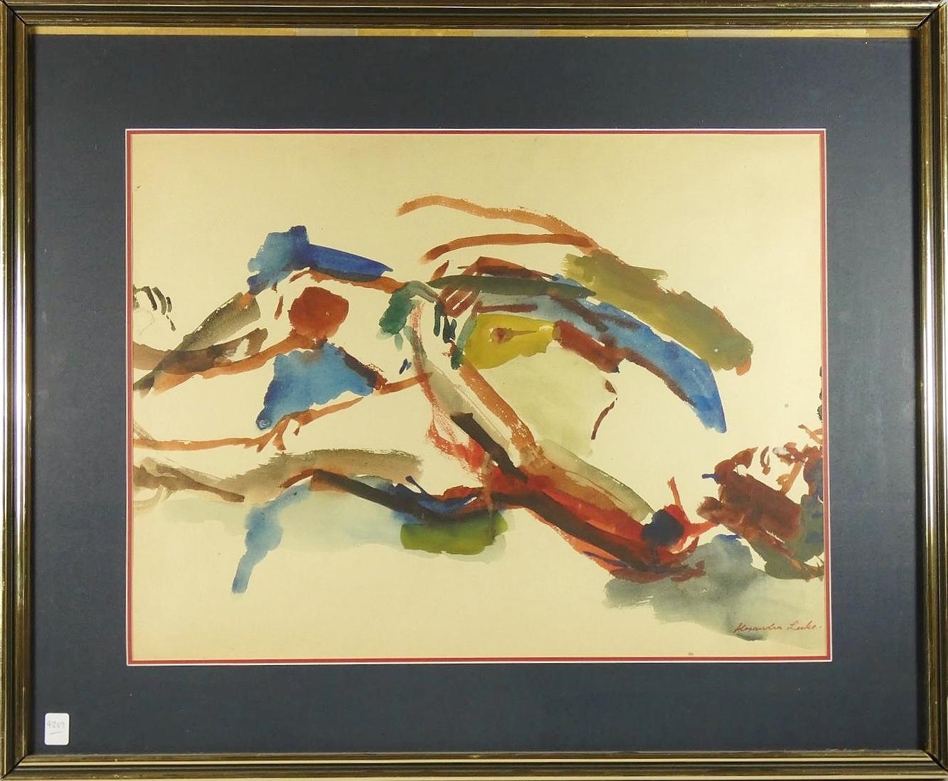 Alexandra Luke | Composition in Blue | MutualArt