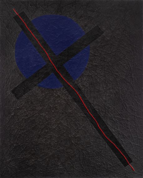Gordon Bennett | UNTITLED (BLACK AND BLUE) (1994) | MutualArt