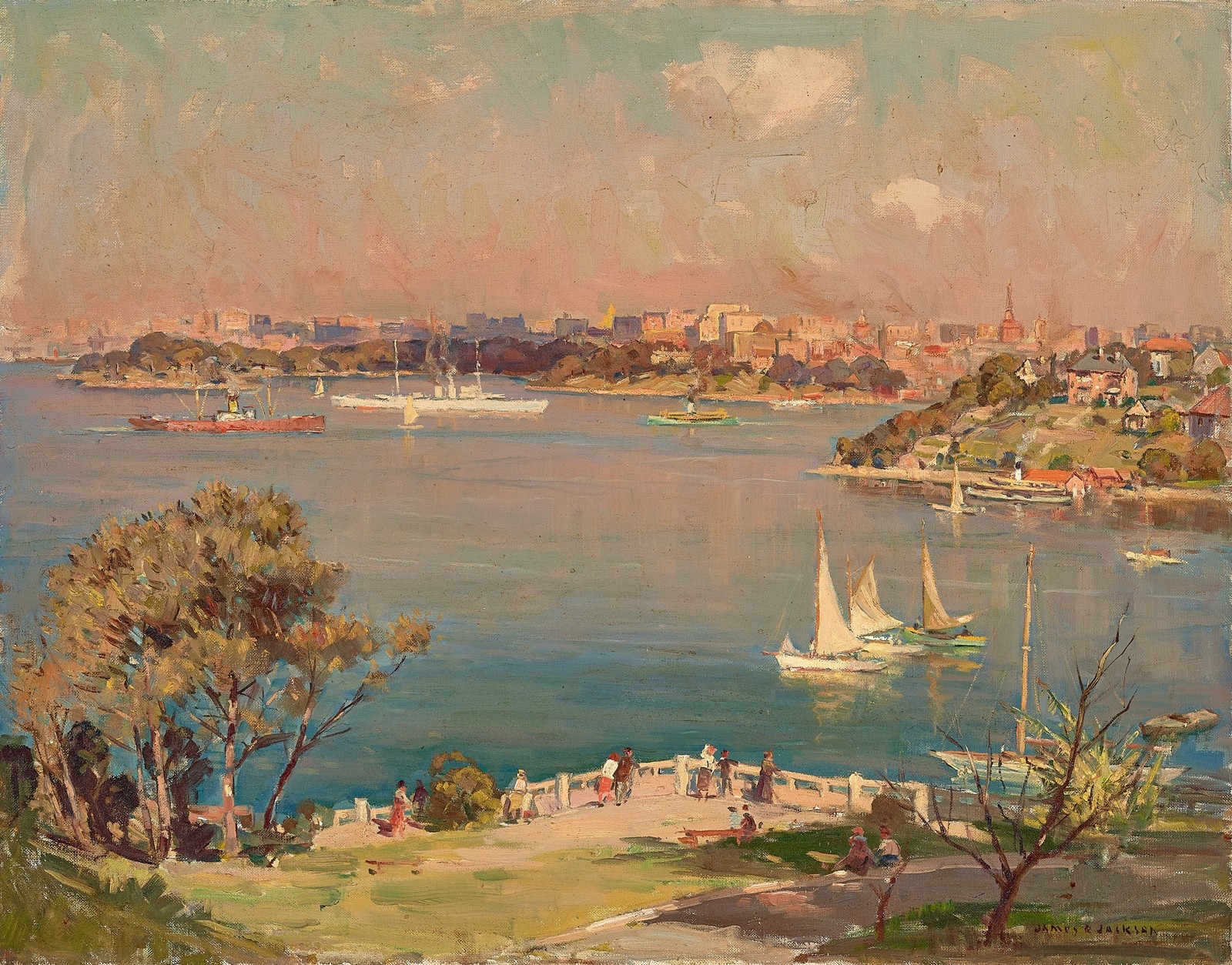 James R. Jackson | SYDNEY HARBOUR FROM KURRABA POINT | MutualArt