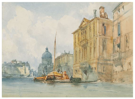 William Callow | The Grand Canal with San Simeon Piccolo, Venice ...