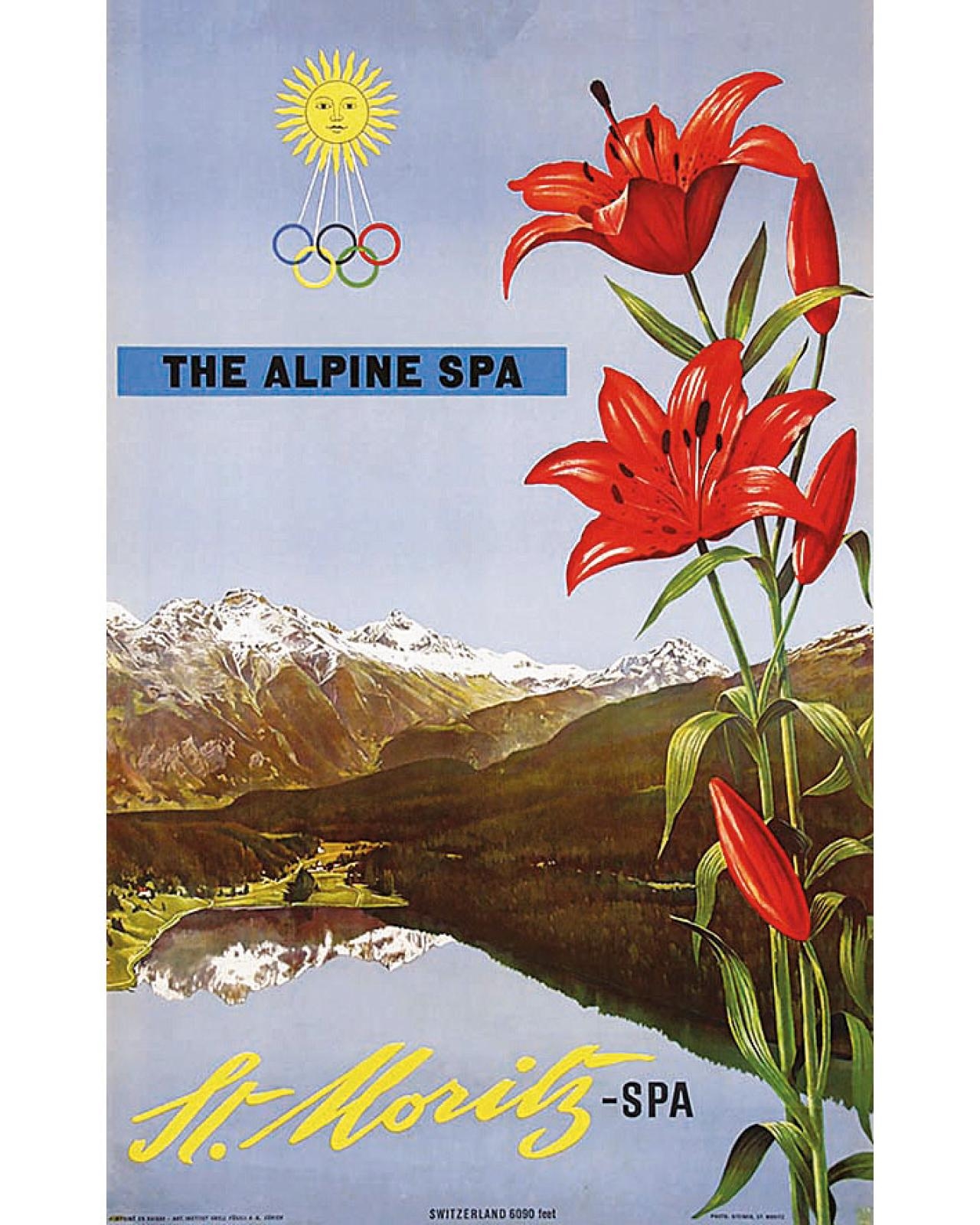 Albert Steiner | Saint Moritz Spa Jeux Olympiques The Alpine Spa (1948 ...