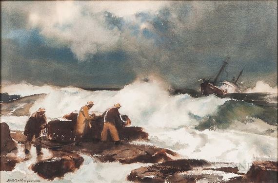 Harry Russell Ballinger | Salvaging a Wreck. | MutualArt