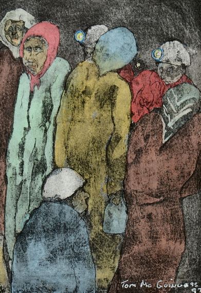Tom McGuinness | Above The Mine - pitmen and their wives (1997) | MutualArt